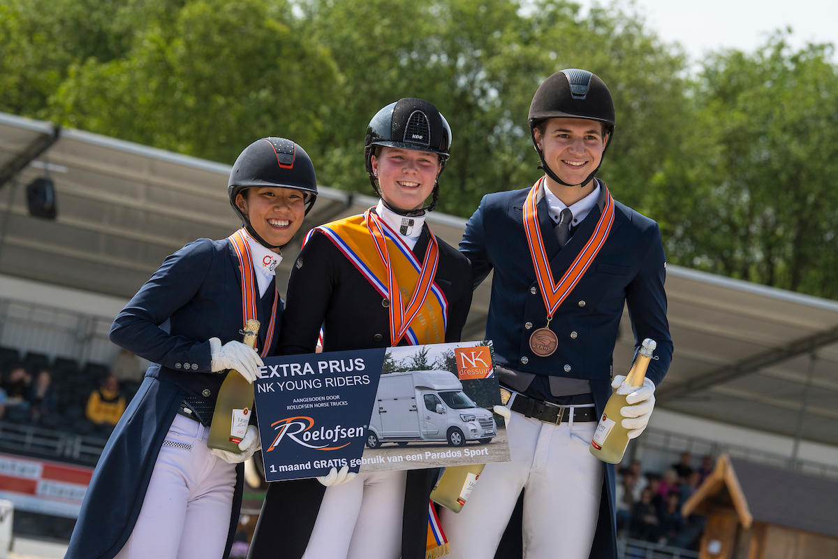 Goud voor Robin Heiden bij de Young Riders – NK-Dressuur